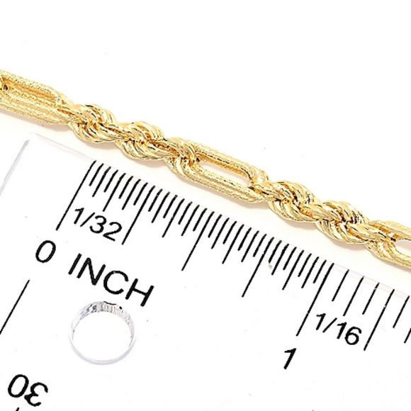 Stefano Oro | Jewelry | Stefano Oro 4k Gold Godronato Figarope Size 8 ...